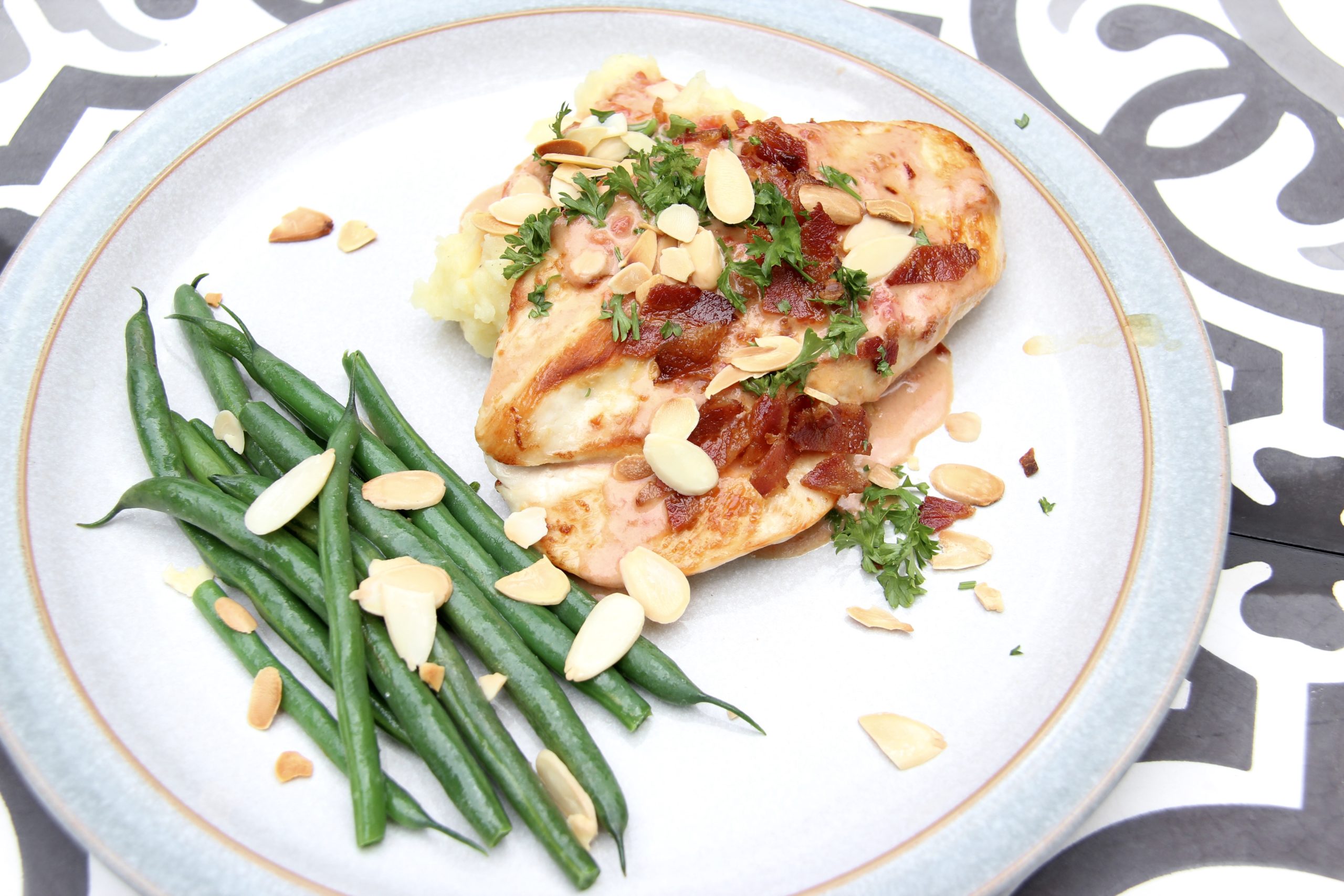 Seared Chicken and Green Beans Amandine – The Sticky Kitchen